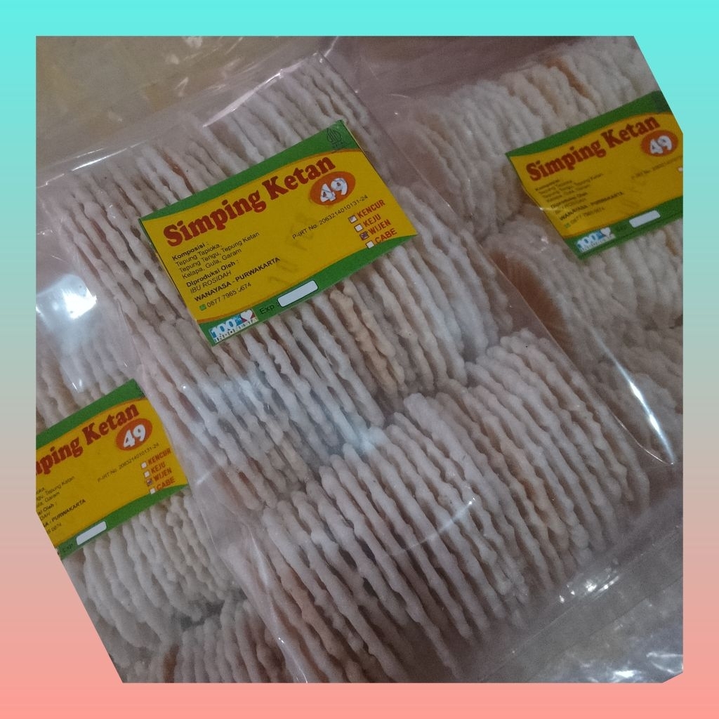 Jual 3 Bks campur rasa Simping bakar ketan manis wijen susu, kencur dan ...