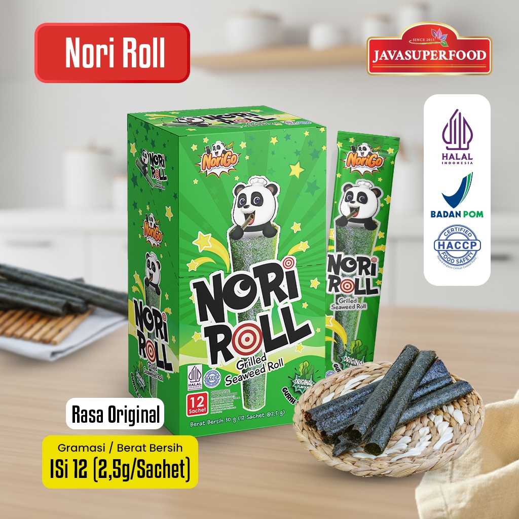 Jual Snack Nori Roll Grilled Seaweed Roll 1 box isi 12Pcs / Snack ...