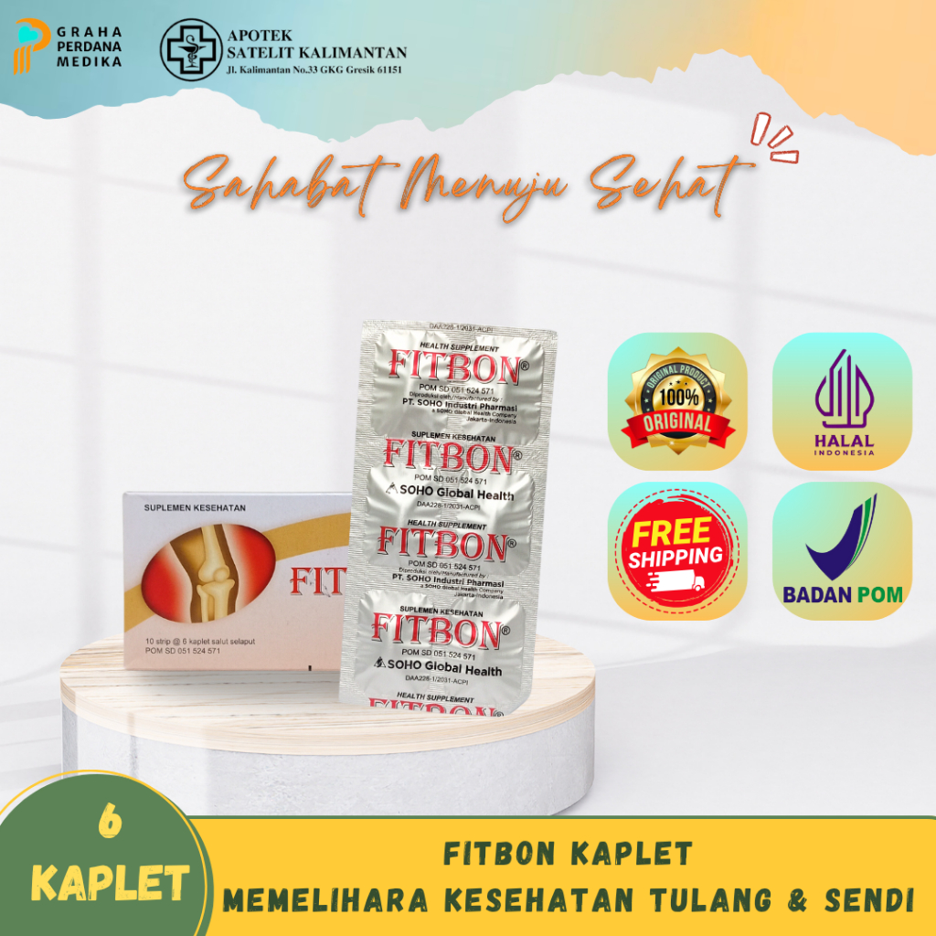 Jual FITBON TAB - Untuk Memelihara Tulang & Sendi (@6 Kaplet) | Shopee ...