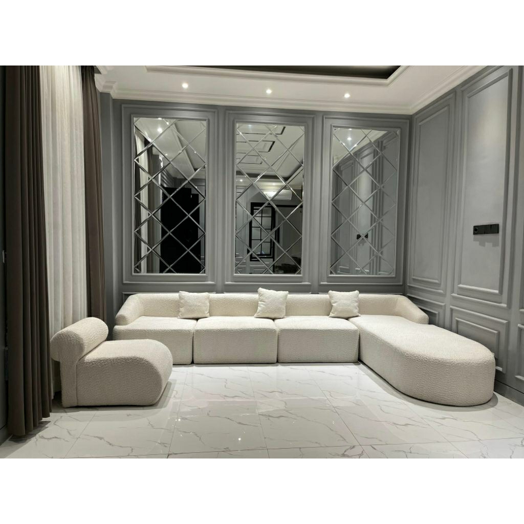 Jual Sofa ZUKO set mewah/Modular sofa/aesthetic sofa/sofa livingroom ...