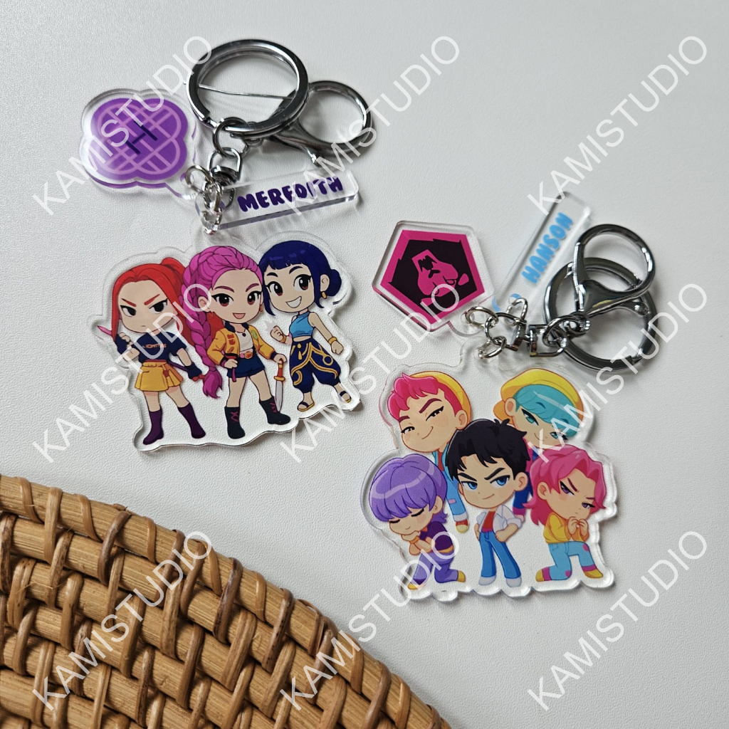 Jual SET KEYCHAIN KPOP DEMON HUNTER / GANTUNGAN TAS HUNTRIX SAJA BOYS ...
