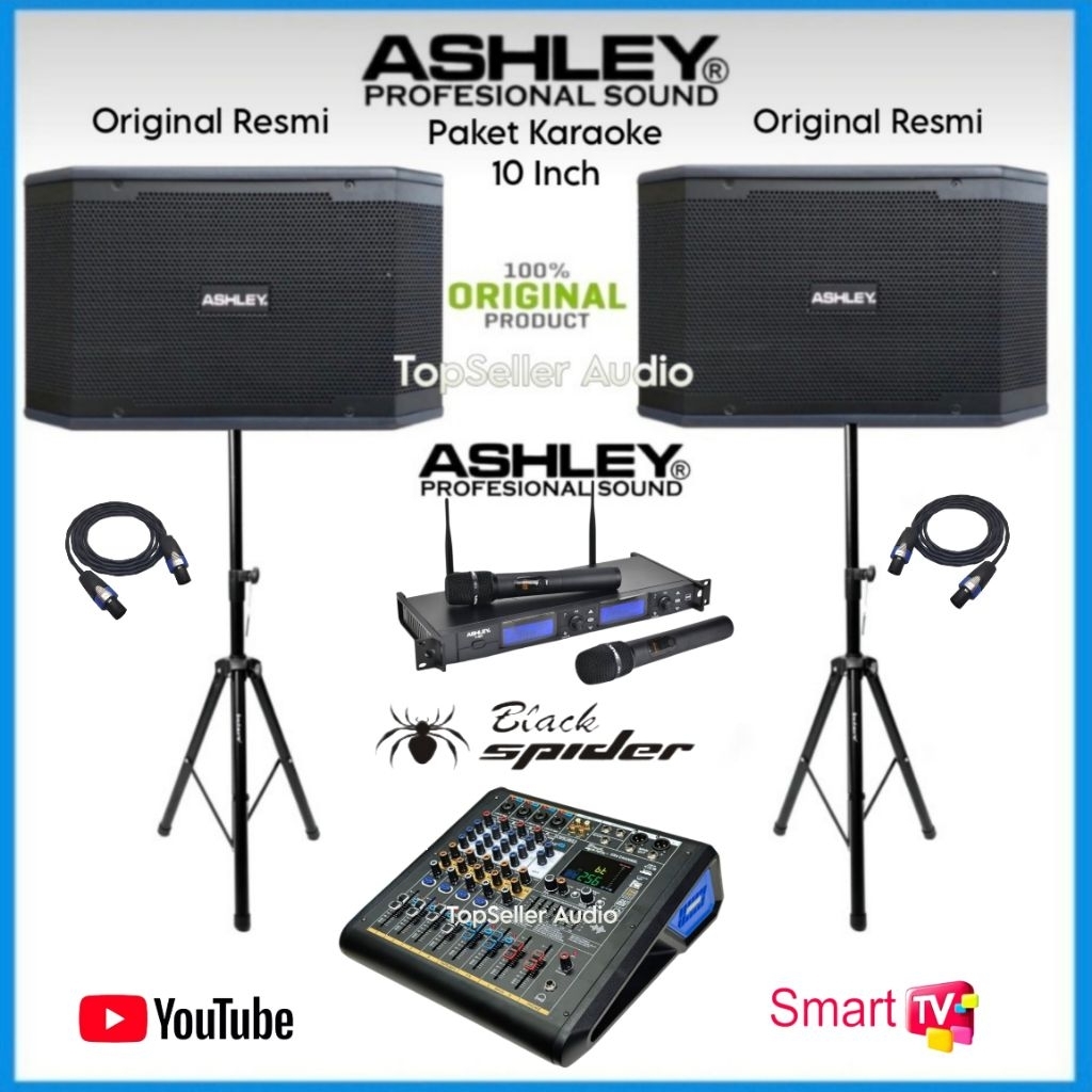 Jual Paket Sound System Karaoke Speaker Ashley 10 Inch K2310 Original ...