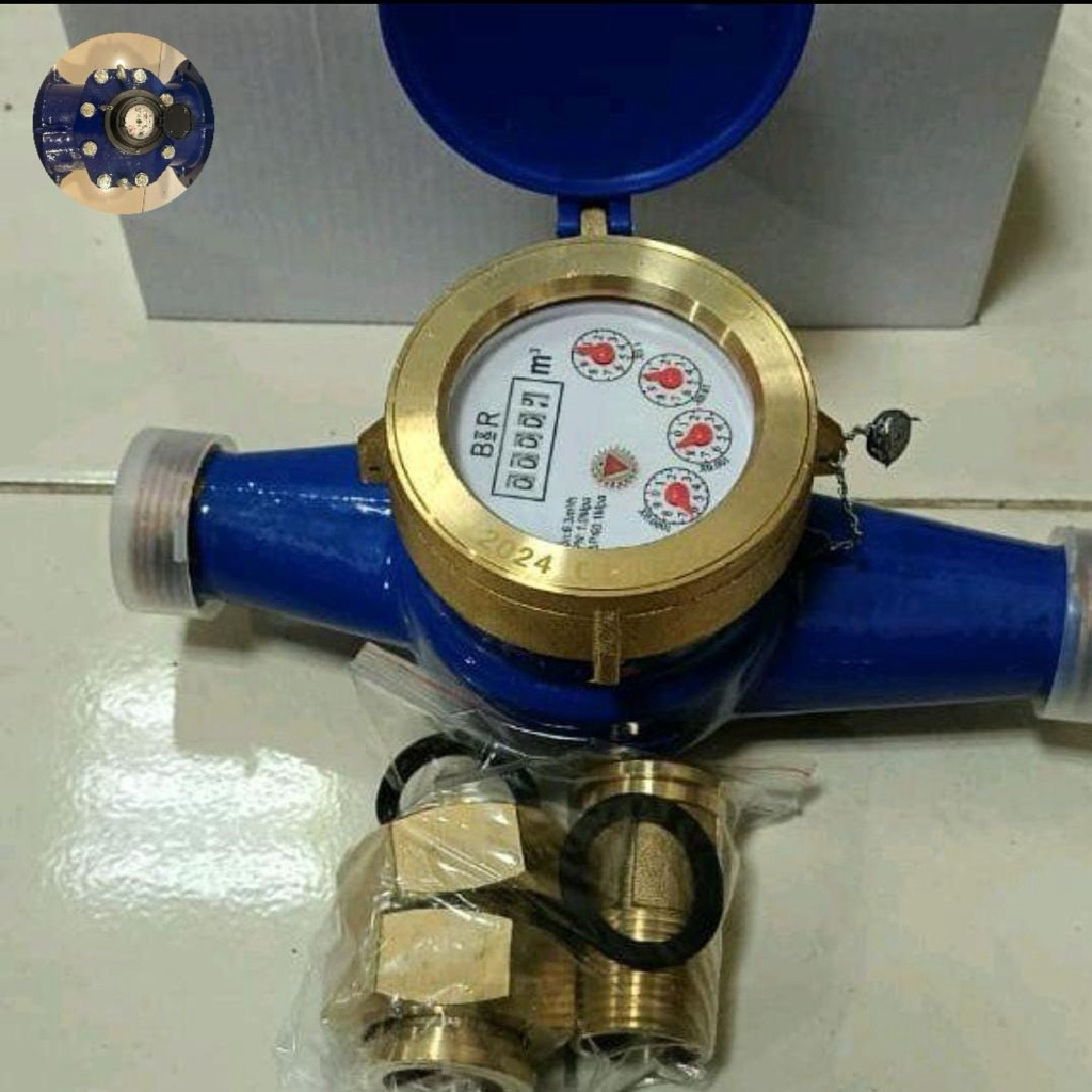 Jual Jual Water Meter B&R Size 1 Inch DN 25mm / Meteran Air B&R 1 Inch | Shopee Indonesia
