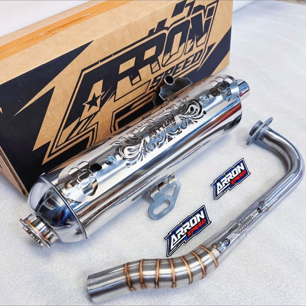 Jual Knalpot Standar Racing In 38mm ARRON SPEED Type Batik Vario Nmax ...