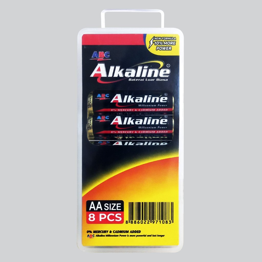 Jual ABC BATERAI ALKALINE AA-2 LR-06 (ISI 8 PCS) | Shopee Indonesia