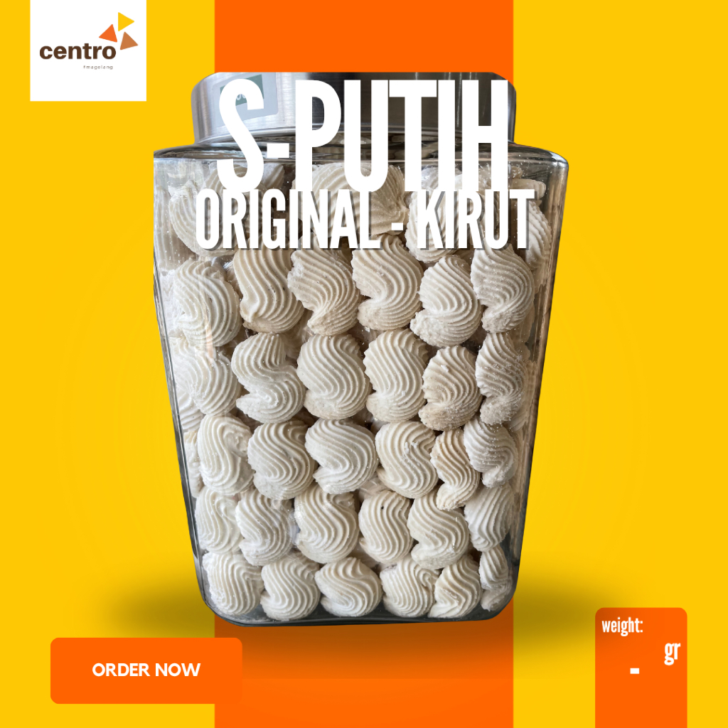 Jual CENTRO - S - Putih Camilan Kuno Original dari Tepung Kirut ...