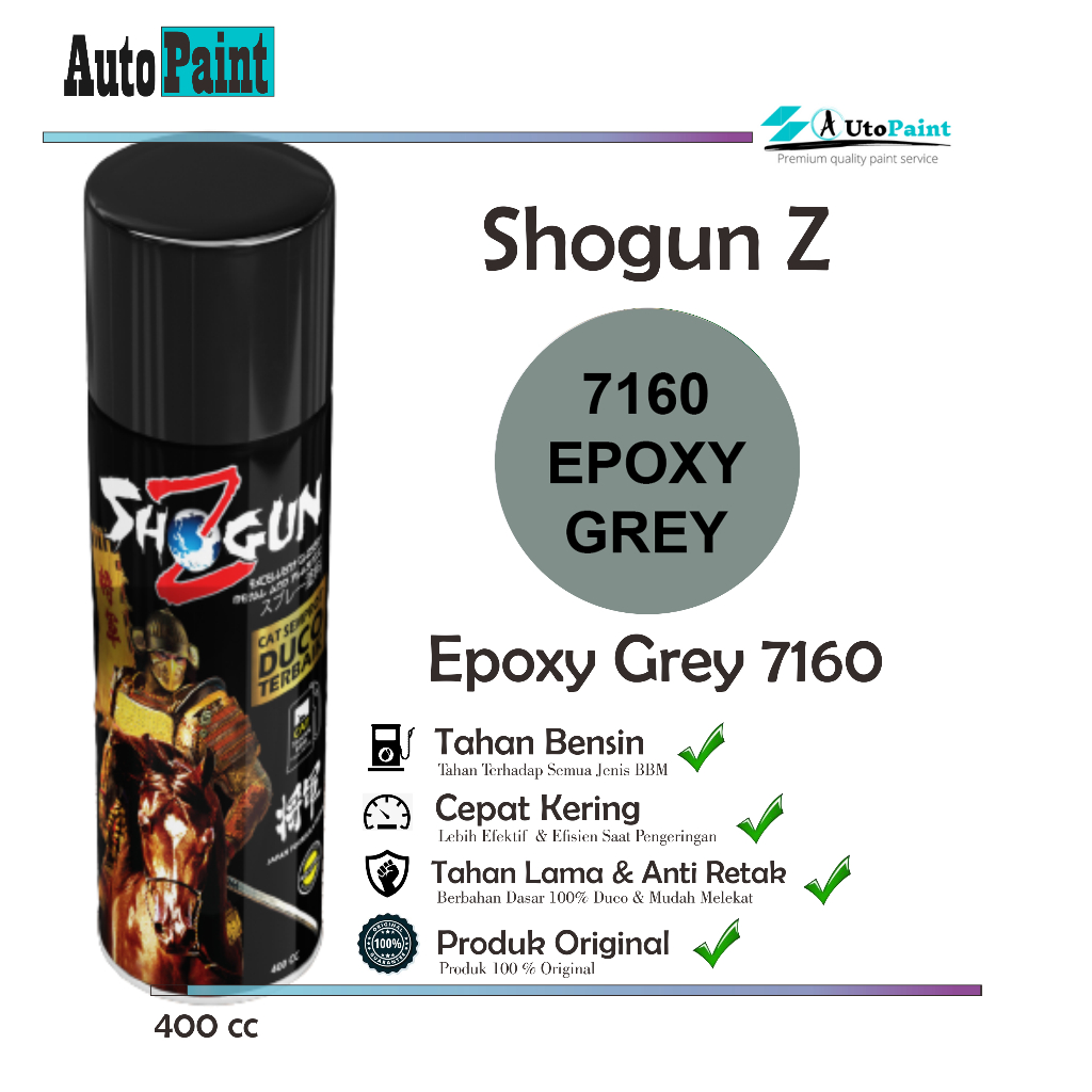 Jual Cat Semprot Premium - Pilok Pilox Epoxy Grey 7160 Shogun Z - Pylok ...