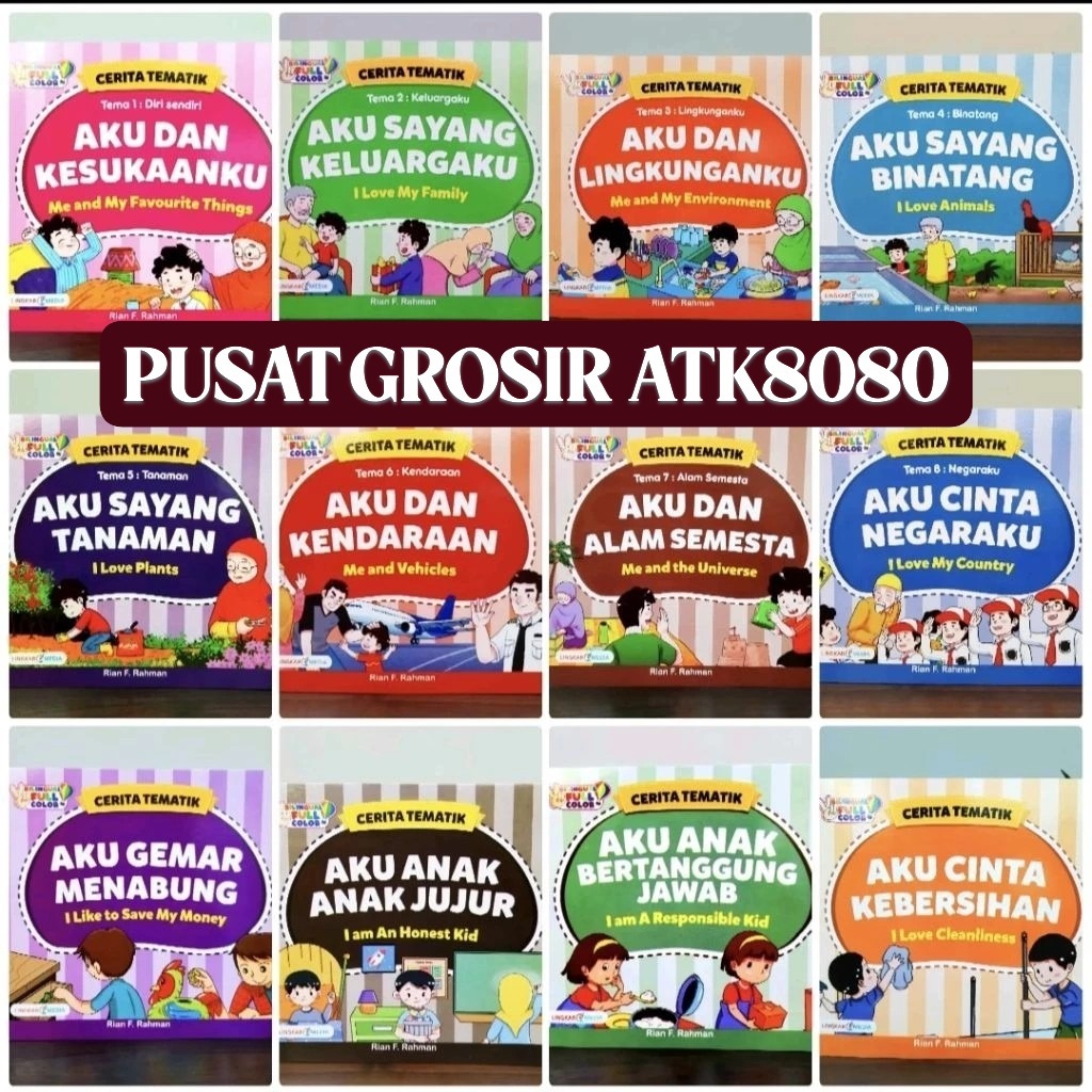 Jual Buku Cerita Anak Bergambar Seri Bilingual Cerita Tematik Bilingual. | Shopee Indonesia