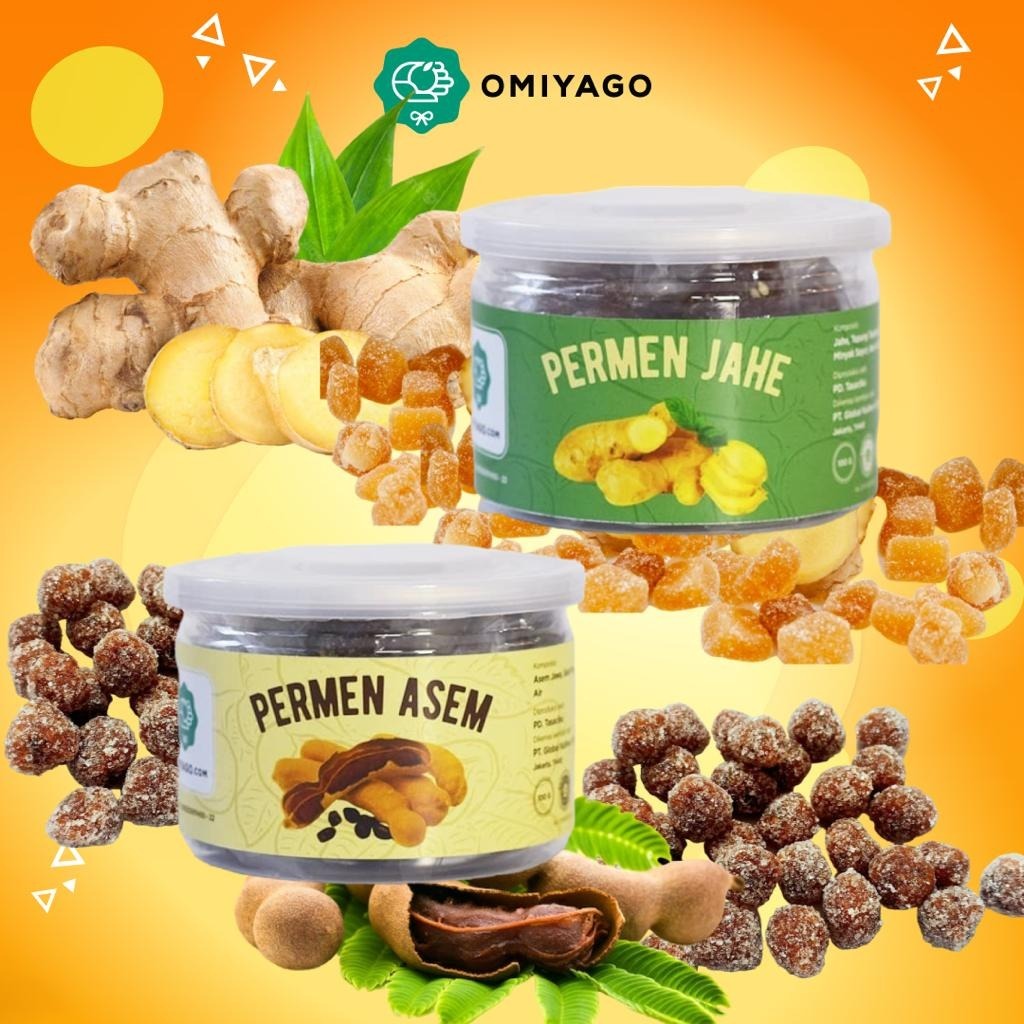 Jual Omiyago Paket Permen Jahe dan Permen Asem Jawa Rasa Manis Segar ...