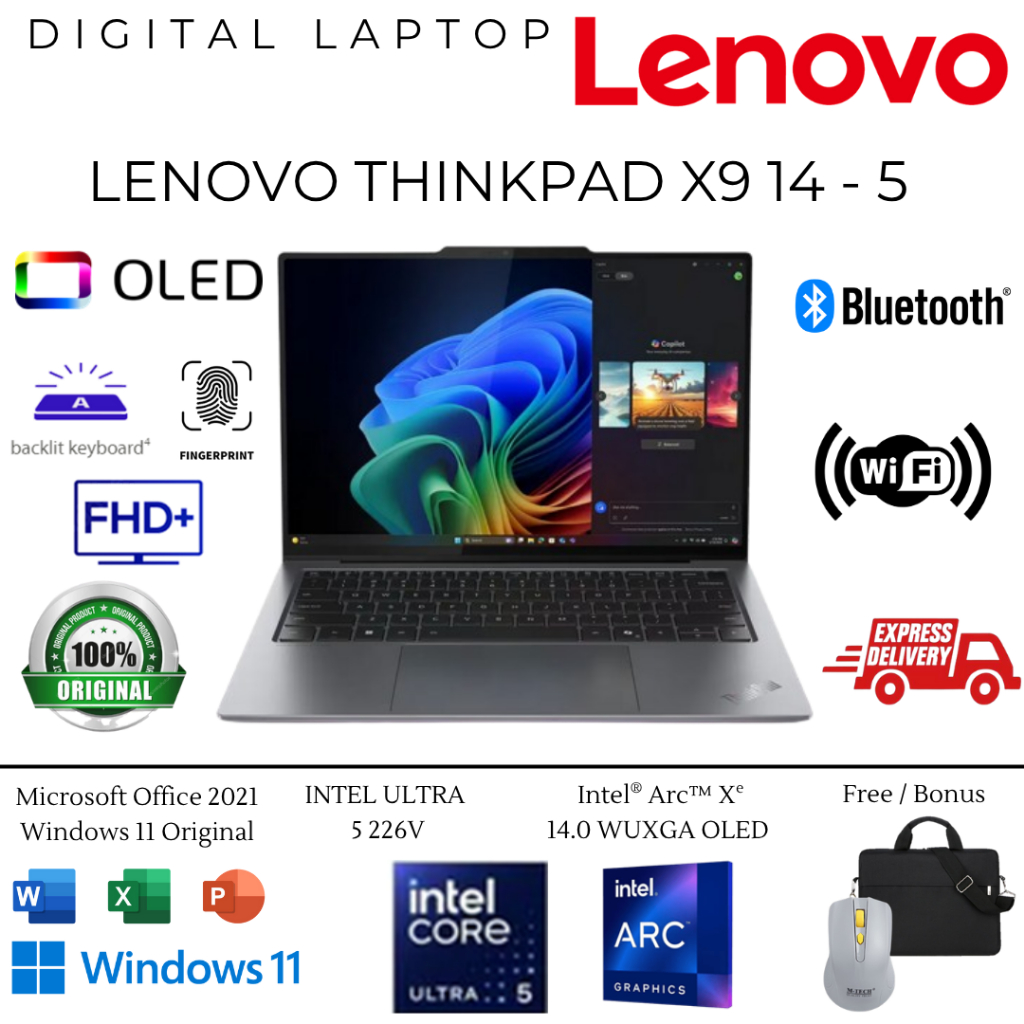 Jual Laptop UltraBook LENOVO THINKPAD X9 14 AURA EDITION OLED RAM 32GB ...