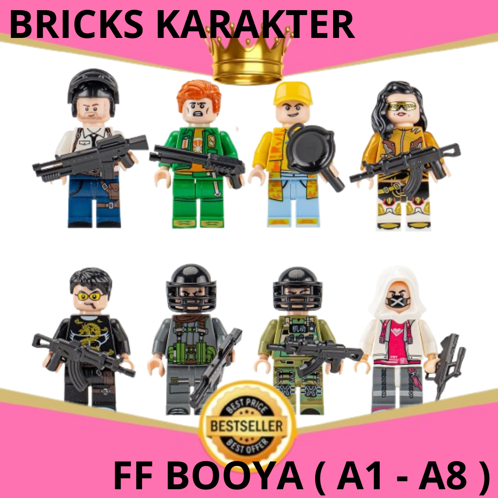 Jual BRICKS KARAKTER FREE FIRE BOOYA BLOK BANGUNAN MAINAN MINI BONEKA ...