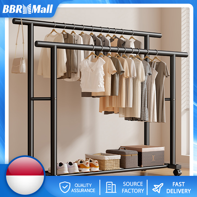 Jual BBR Mall Solusi Penyimpanan Terbaik!Rak Gantungan Baju Double Sisi ...
