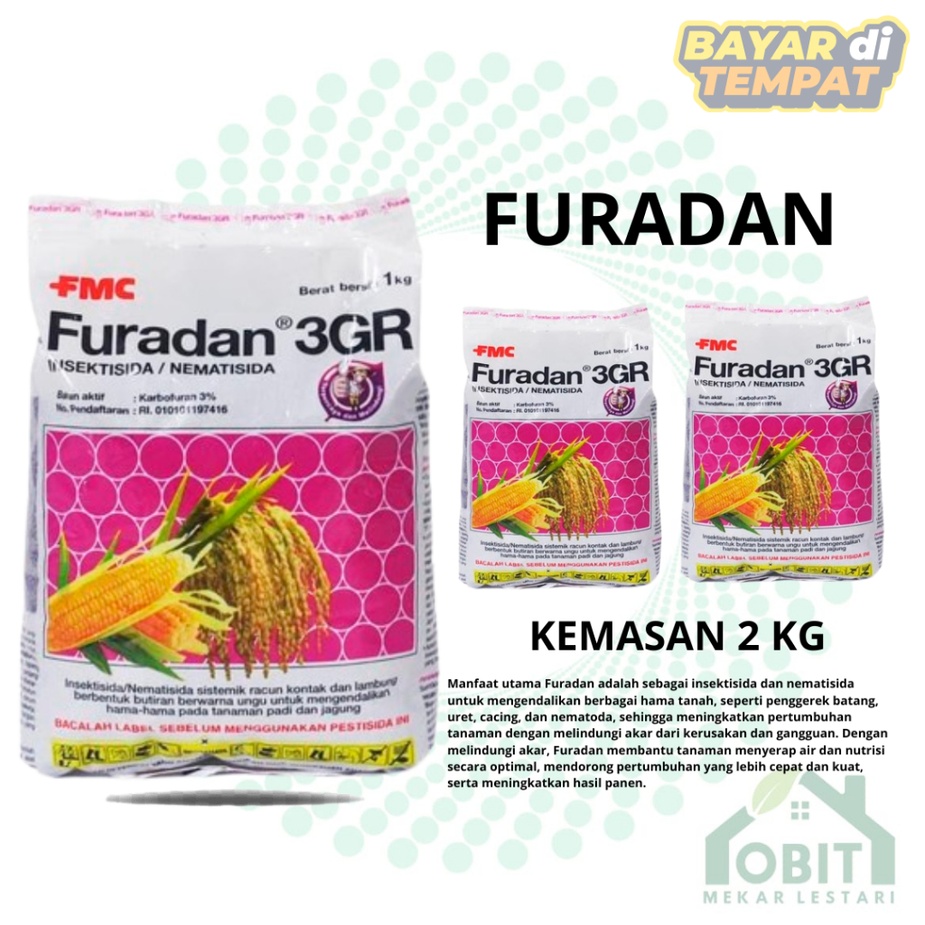 Jual Furadan 3GR Insektisida Sistemik Hama Tanaman KEMASAN 2KG ASLI ...