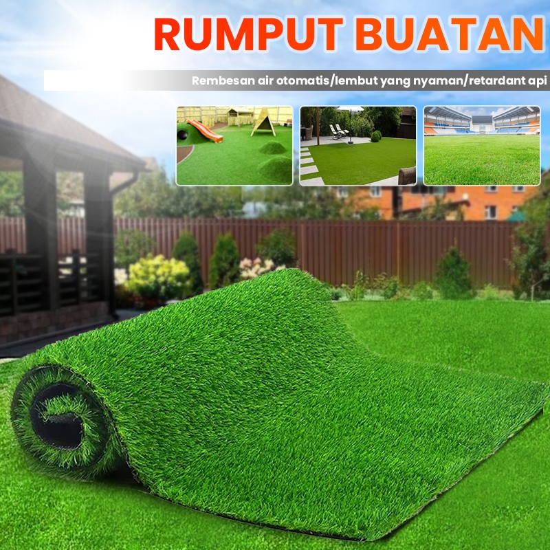 Jual Rumput Sintetis Lebar 3.5M x 0.5M to 3.5M Anti Air & Tahan UV ...