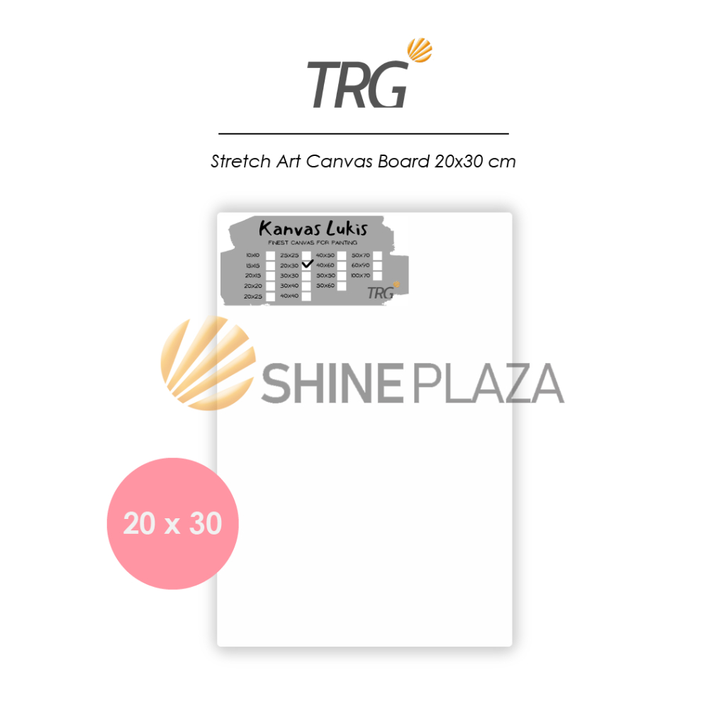 Jual TRG Stretched Art Canvas Board 20x30 cm Watercolor Artist Acrylic ...