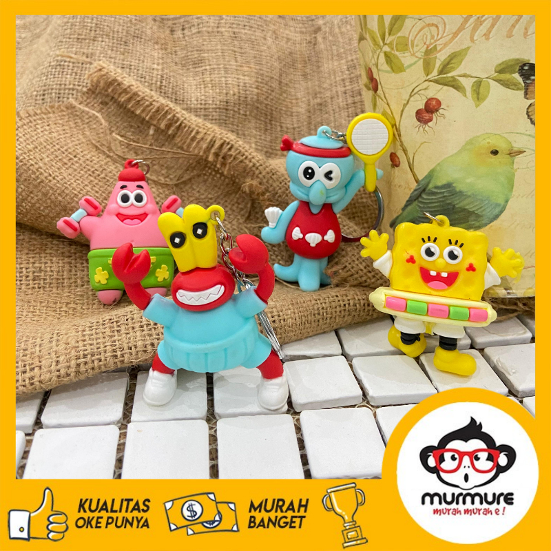 Jual MURMURE I GANTUNGAN KUNCI SPONGEBOB GANCI PATRICK MR KRABS ...