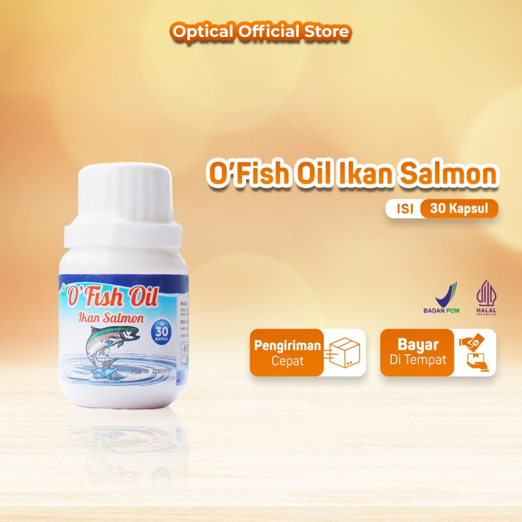 Jual O'Fish Oil - Minyak Ikan Salmon Omega 3 Menambah Nafsu Makan isi ...