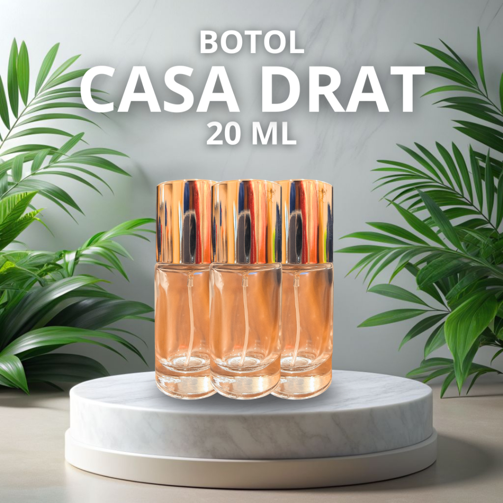 Jual BOTOL PARFUM CASSA POLOS// 20ML// DRAT//PERLUSIN || botol DRAT ...