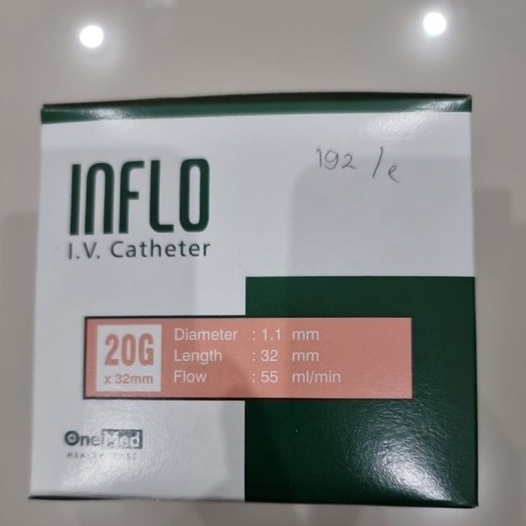 Jual IV Cath Inflo 20G Onemed Ecer | Shopee Indonesia