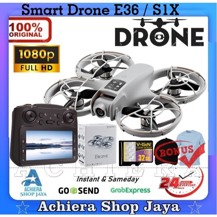 Jual Smart Drone E36 S1X HD Camera Brushless Photography Optical Flow ...