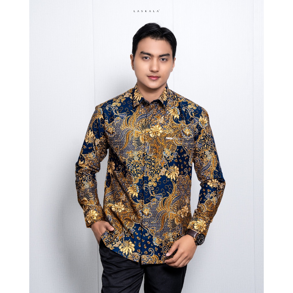 Jual Laskala Batik Premium Dambha Kemeja Batik Pria Slimfit Lengan ...