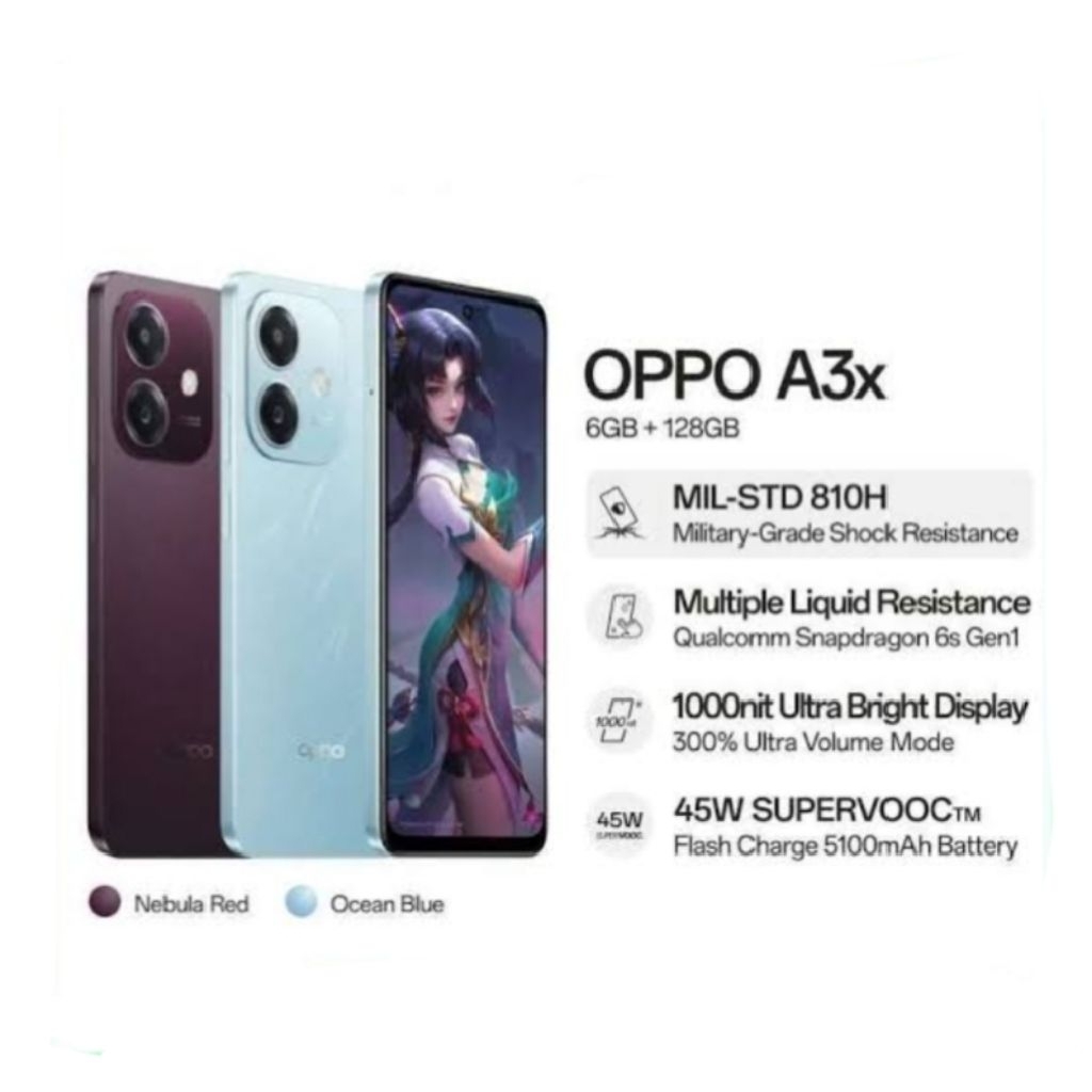 Jual Oppo A3X 4/64 Terlengkap & Harga Terbaru Oktober 2026 | Shopee ...