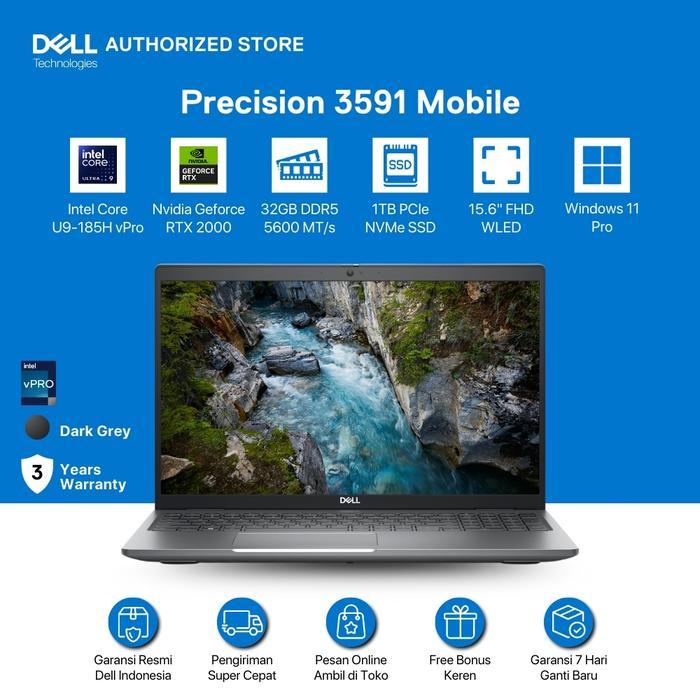 Jual Laptop Dell Mobile Precision 3591 [Core Ultra 9-185H vPro-32GB-1TB ...