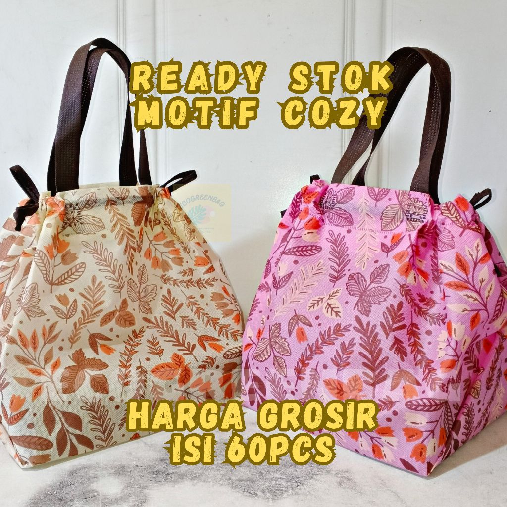 Jual (Isi 60pcs) tas hajatan tasyakuran model terbaru motif cozy ...