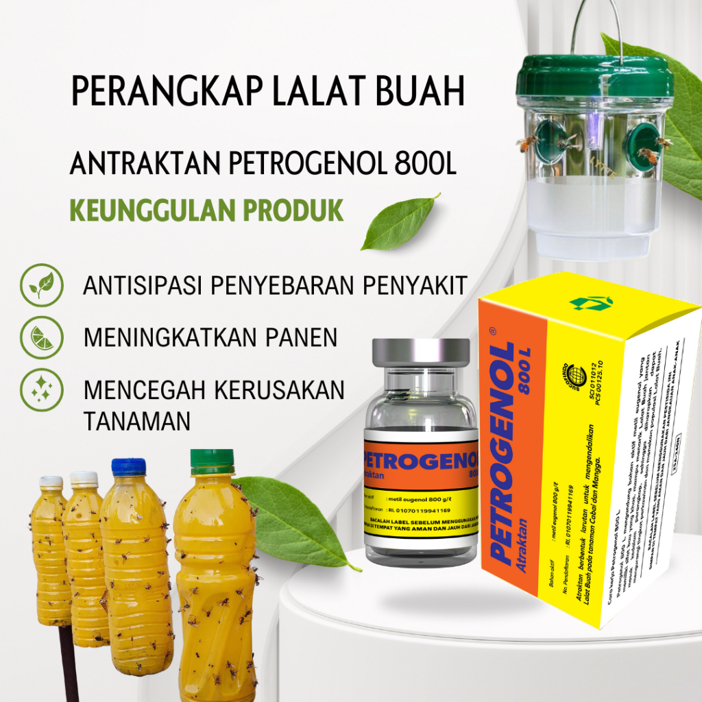Jual Atraktan Perangkap Lalat Buah Petrogenol 5 Mililiter Solusi Ampuh ...