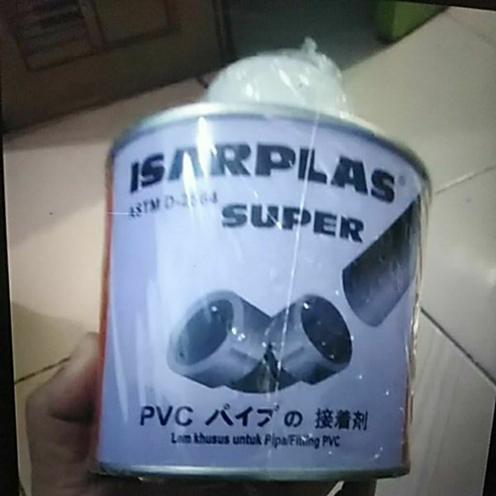 Jual Lem Pipa/ Lem Pipa PVC ISARPLAS Super Kaleng 400 Gram | Shopee ...