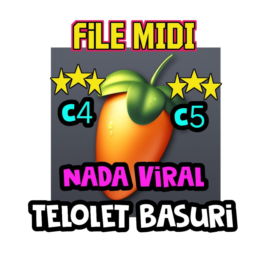 Jual File MIDI nada nada viral telolet Basuri C4 / C5 12 not | Shopee ...