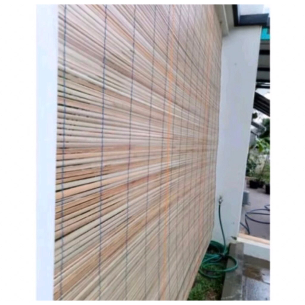 Jual Tirai bambu varian polos tirai jendela dan pintu tirai bambu 1 ...
