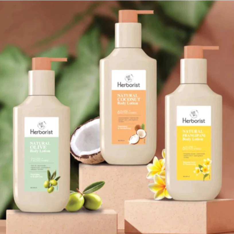 Jual HERBORIST Body Lotion 200ml | Natural Olive | Coconut | Frangipani ...