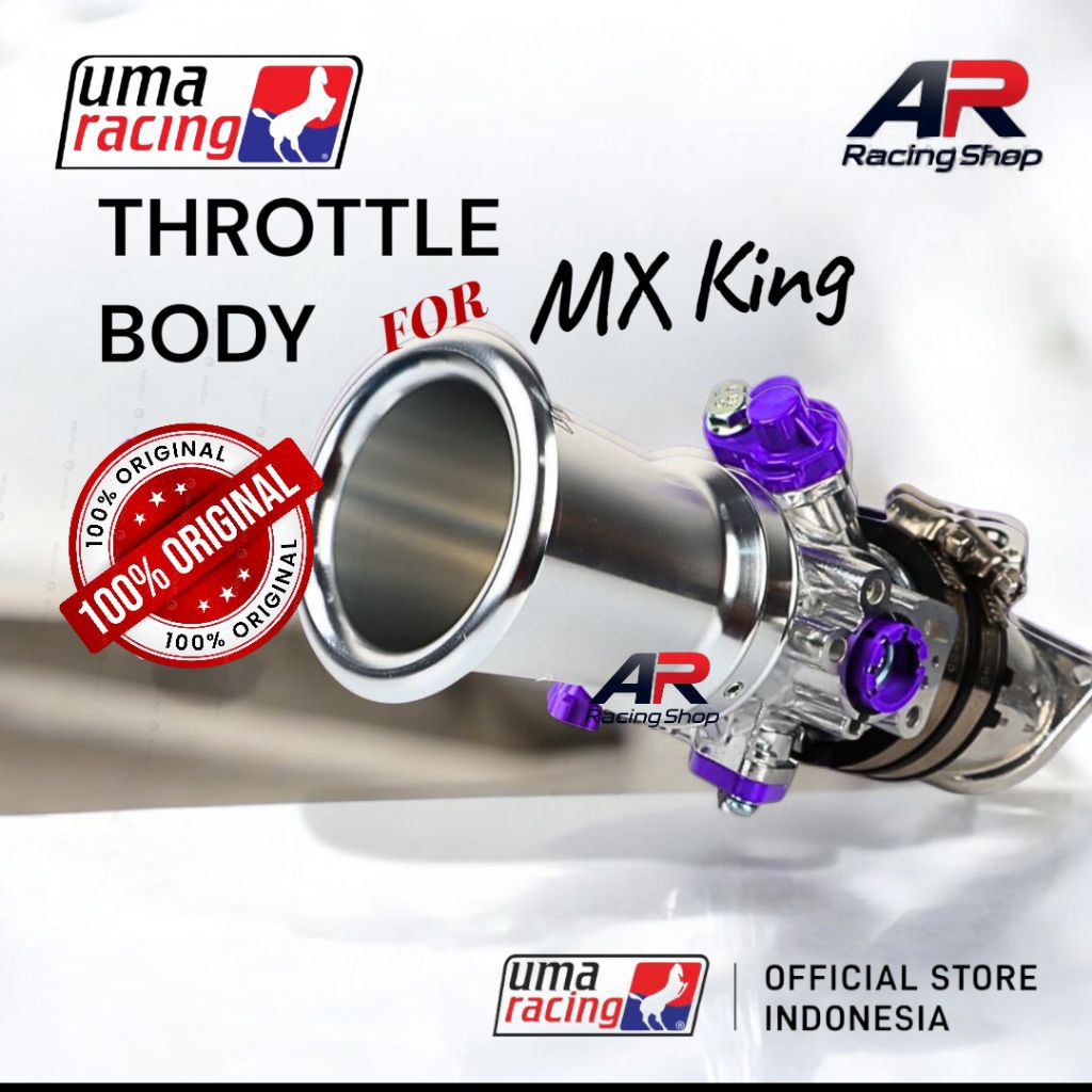 Jual THROTTLE BODY KIT UMA RACING TB DOWNDRAFT UMA MX KING 150 Y15ZR ...