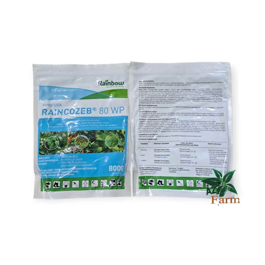 Jual RAINCOZEB 800GR FUNGISIDA MANCOZEB BIRU 80% | Shopee Indonesia