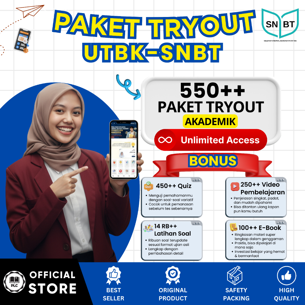 Jual Tryout Online Snbt Tes Utbk 2026 Lengkap Aplikasi CAT CBT Snbt Tes ...