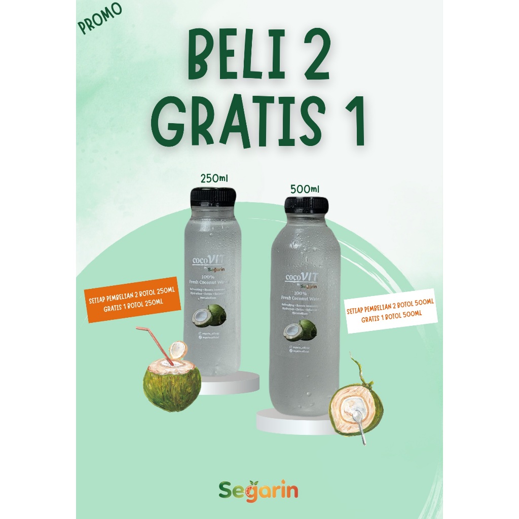 Jual Segarin Coco Vit – 100% Air Kelapa Murni Segar | Fresh Coconut ...