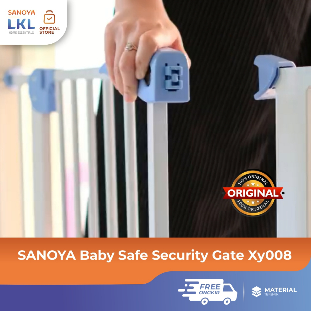 Jual SANOYA Baby Safe Security Gate XY008 | Pagar Pengaman Bayi & Anak ...