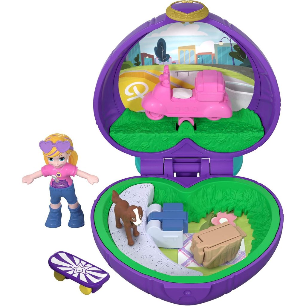 Jual Polly Pocket Tiny Pocket World, Polly & Peaches FRY30 | Shopee ...