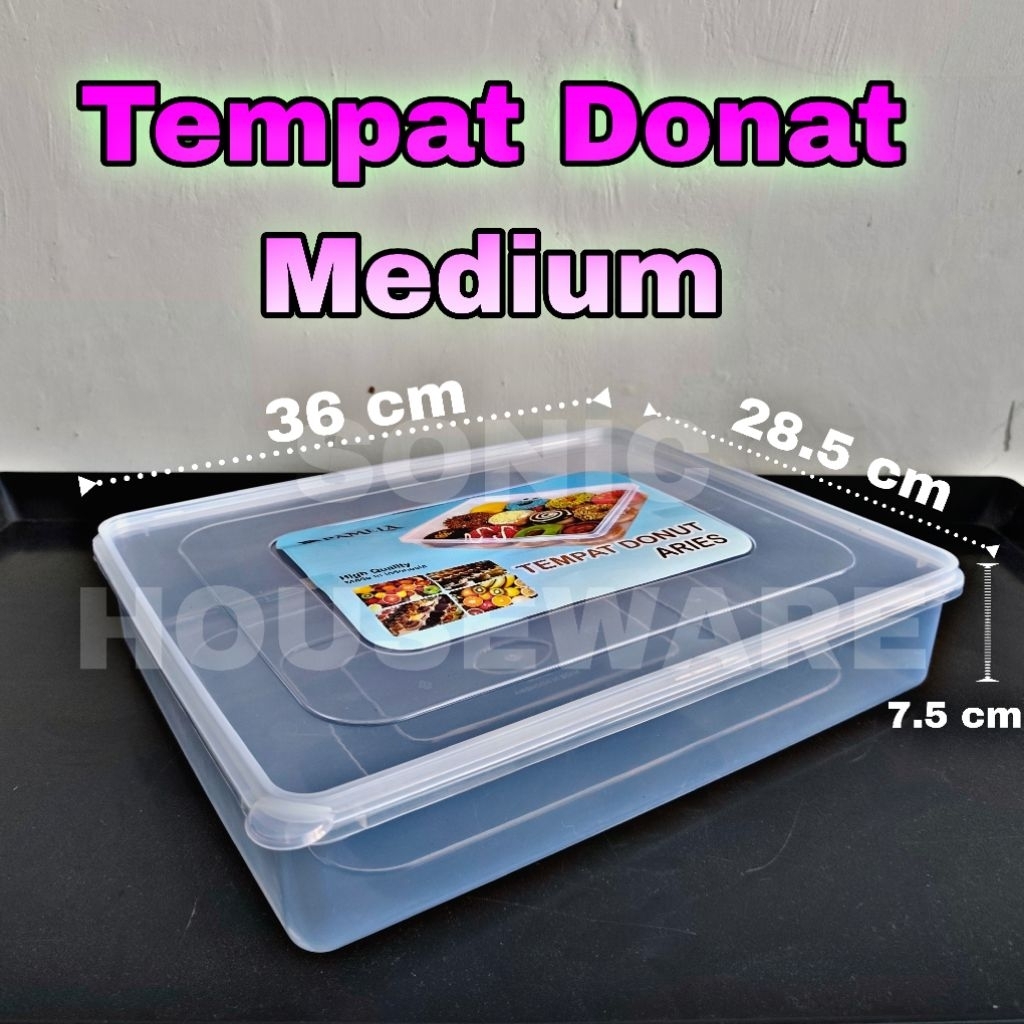 Jual Tempat Donat Donatsu Medium Pastel Series Kotak Donat Box Donat ...