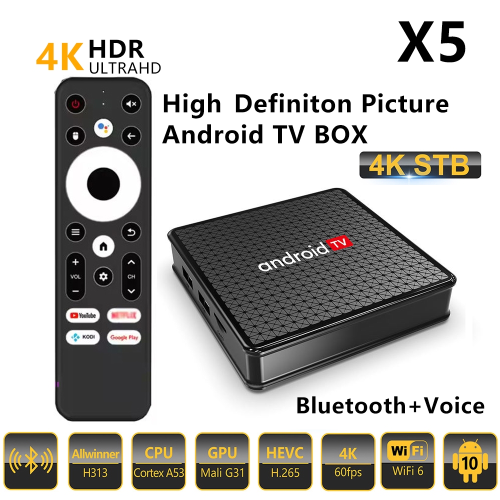 Jual X5 Android smart TV Box 2GB | 16GB All Winner H313 Android 10.0 ...