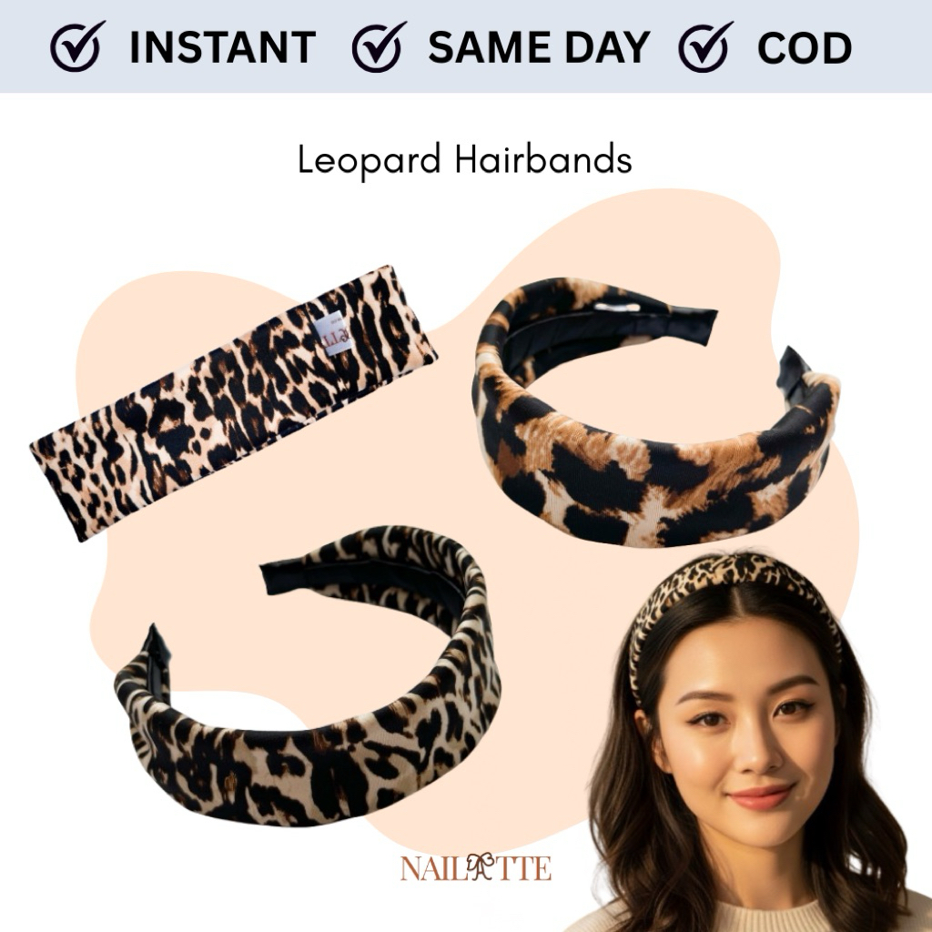 Jual Bandana y2k headband leopard bando bendo bondu kain olahraga ciput ...