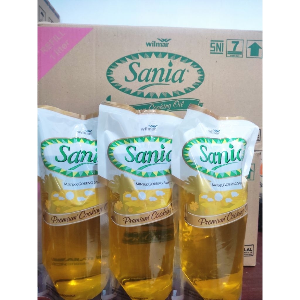 Jual MINYAK GORENG SANIA 1 LITER / Premium Cooking Oil | Shopee Indonesia
