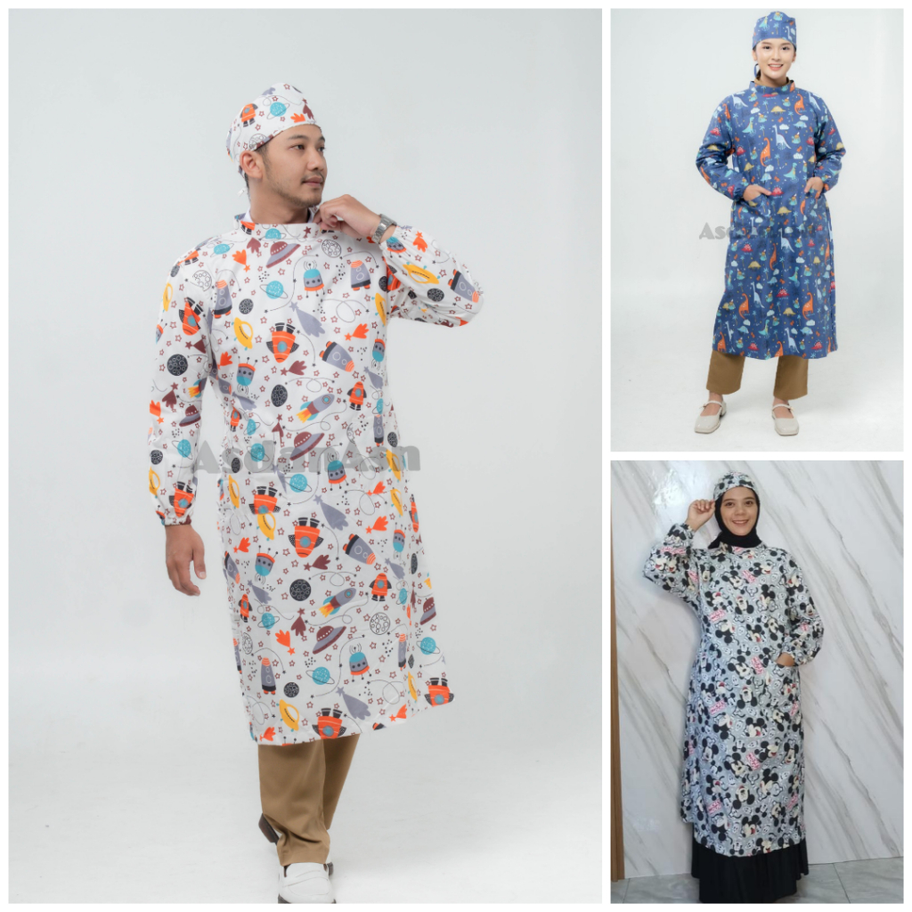 Jual Surgical Gown Motif Lucu, Surgical Gown Motif Terbaru, Apron, Baju ...