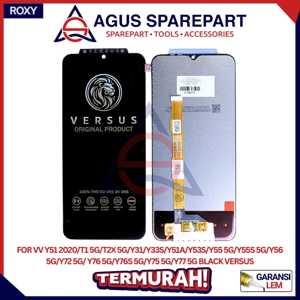 Jual LCD TOUCHSCREEN VIVO Y51 2020 / T1 5G / T2X 5G / Y31 / Y33S / Y51A ...