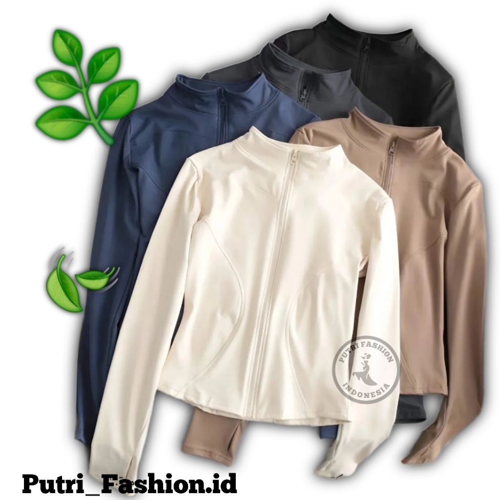 Jual Jaket Wanita Olahraga Fit Body Outdoor Sun Protection Anti UV ...