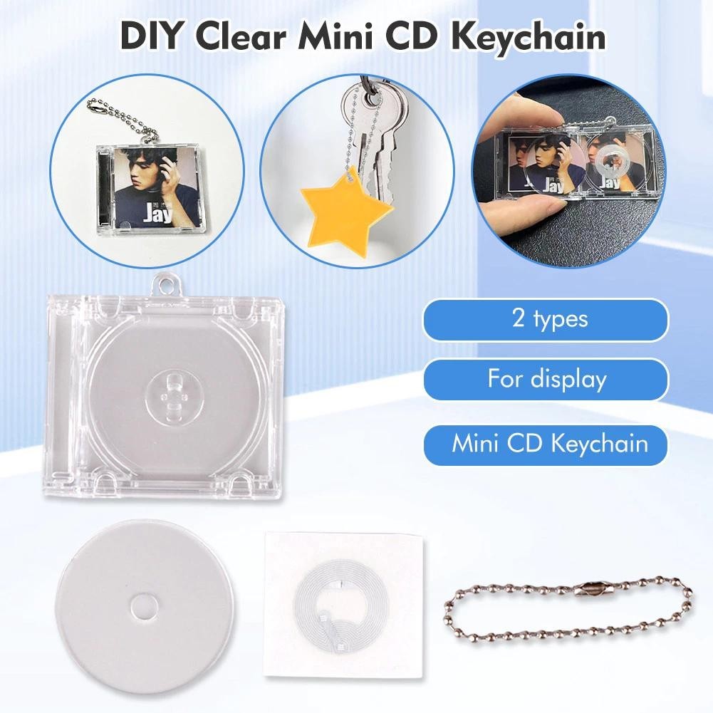 Jual DIY Mini CD Box Album Record Pendant Keychain - Include Hard Case ...