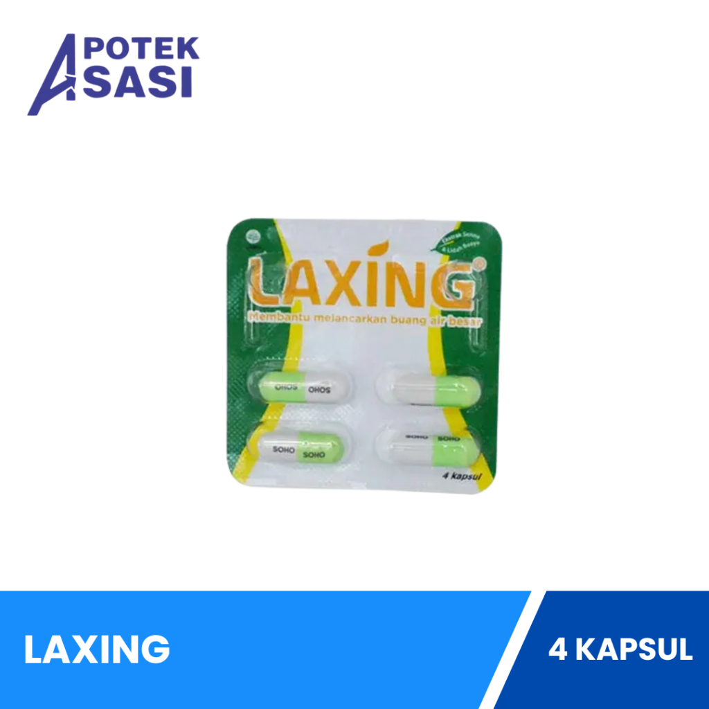 Jual Laxing Isi 4 Kapsul - Untuk Menjaga Kesehatan Pencernaan dan ...