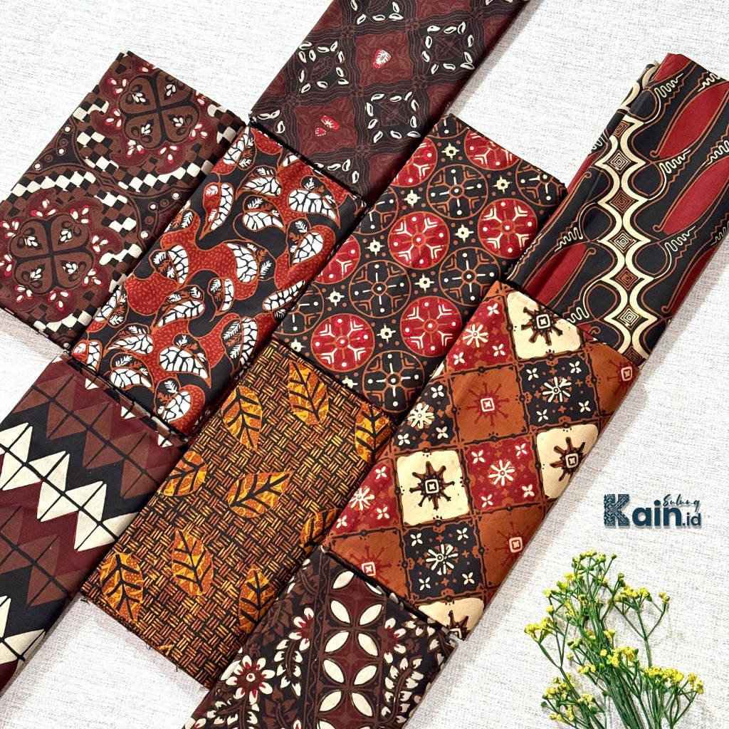 Jual Kain Batik Sogan Series by KainSulung | Shopee Indonesia