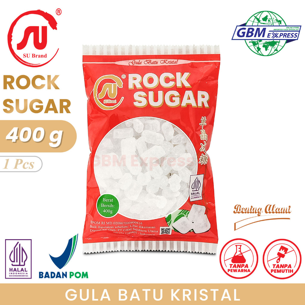 Jual SU Brand Gula Batu Kristal L 400g | Shopee Indonesia